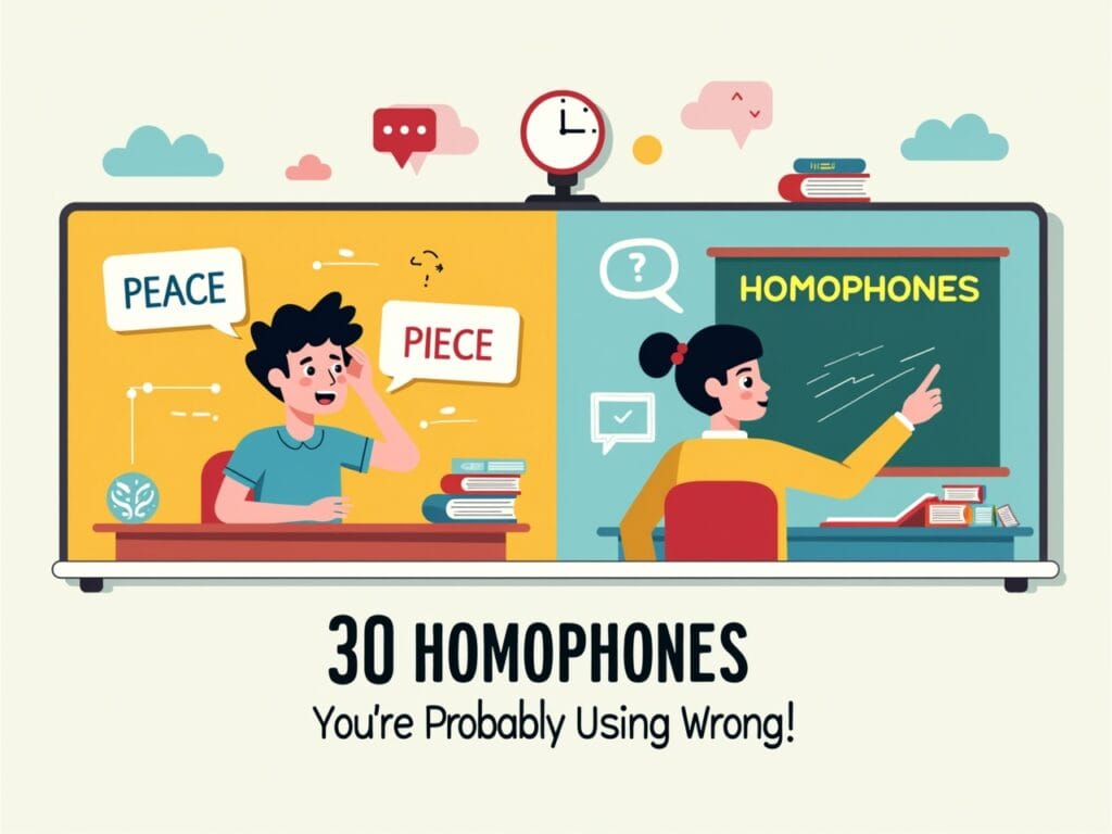 Top 30 Homophones in English: Confusing English Word Pairs