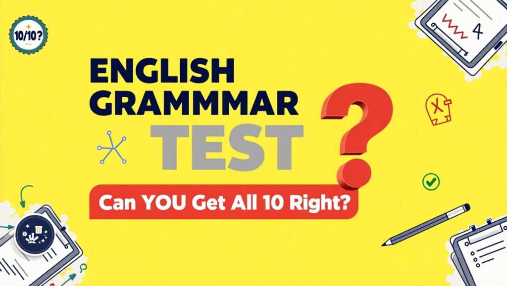 Basic English Grammar Test: Can You Get All 10 Right?