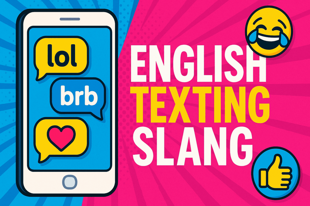 English Texting Slang: Use LOL, BRB and Emojis like Natives