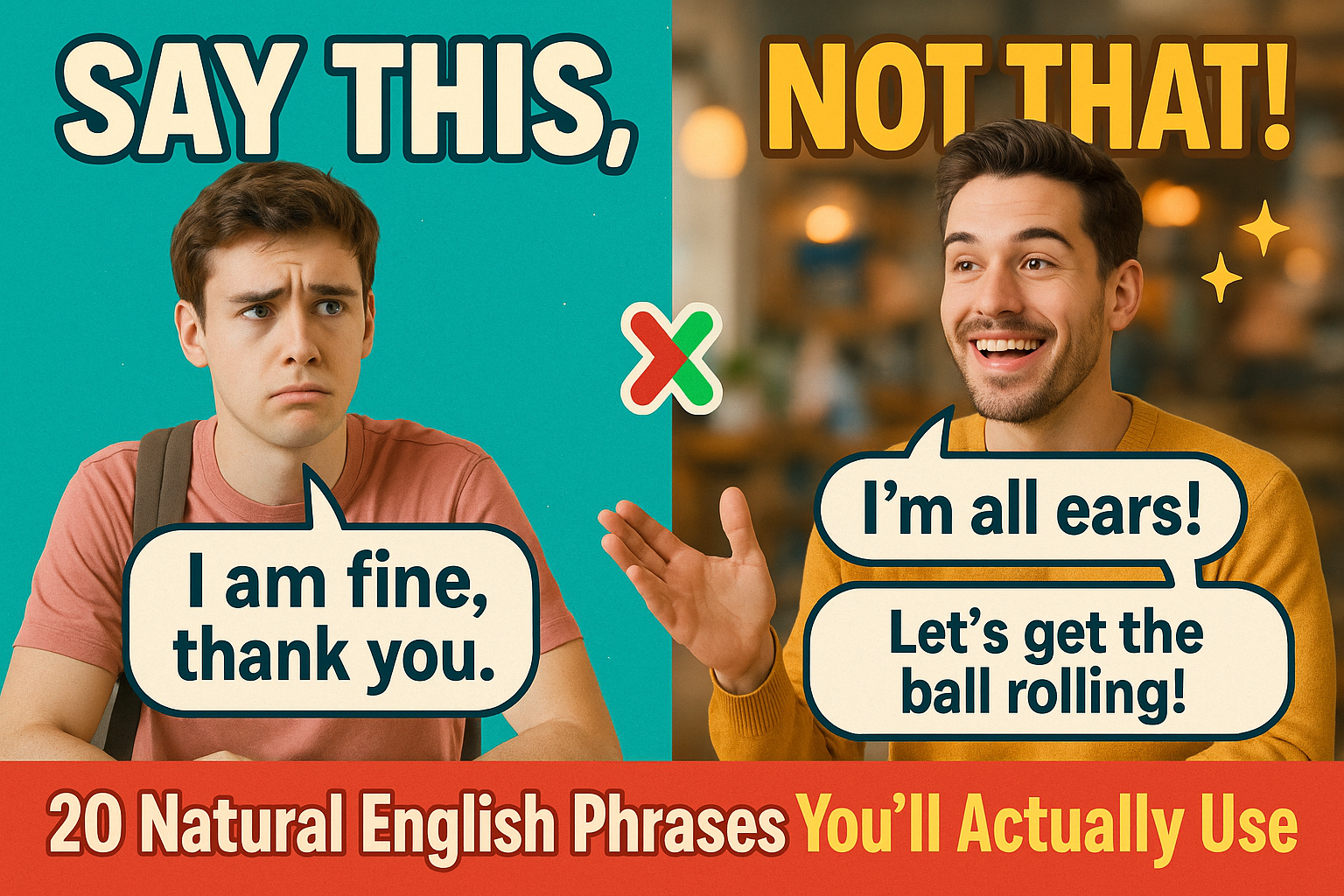 Say This, Not That: 20 Natural English Phrases