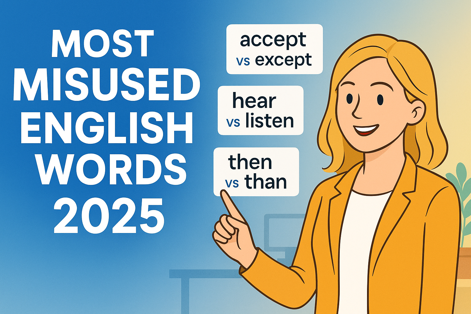 30 Most Misused English Words in 2025: Fluency Cheat Sheet