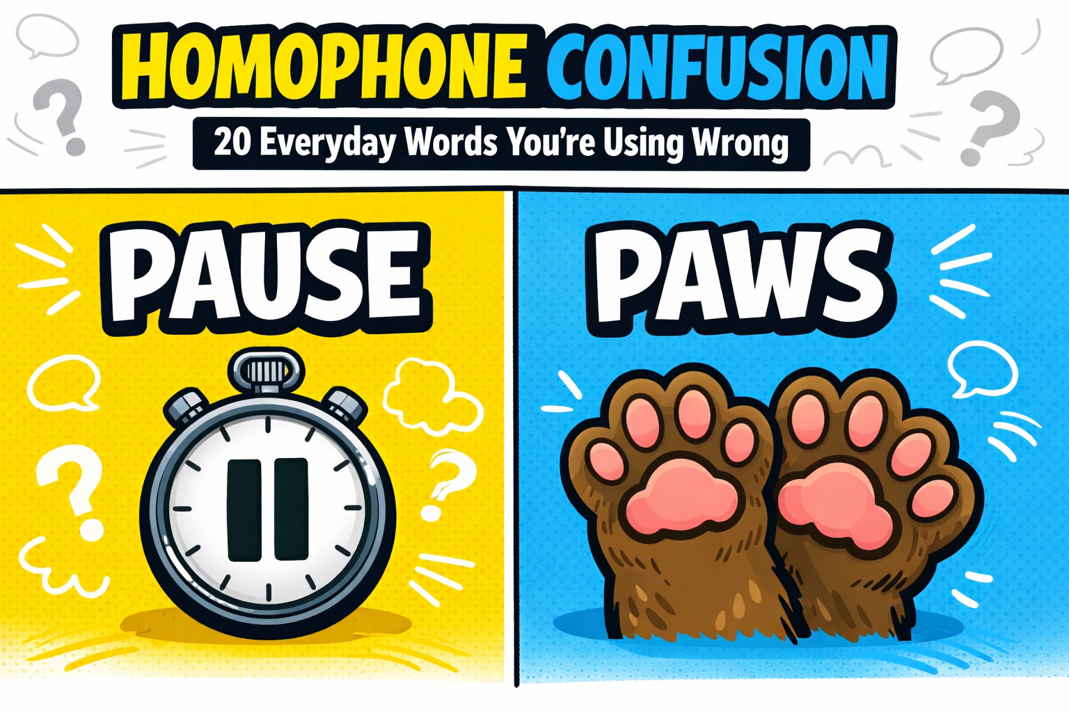 20 Everyday Homophones (Word Pairs) You're Misusing