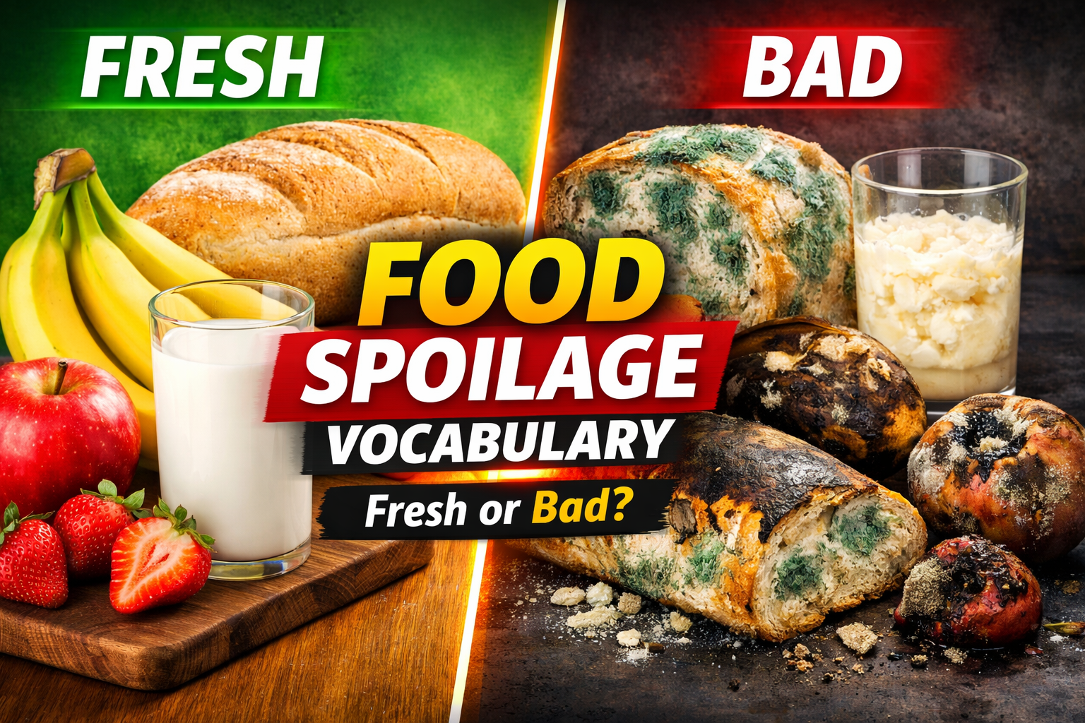 Learn Food Spoilage Vocabulary in English With Examples