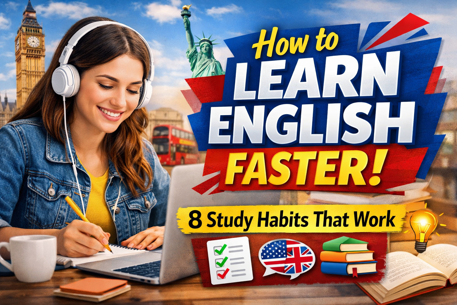 How to Learn English Faster: 8 Study Habits That Work