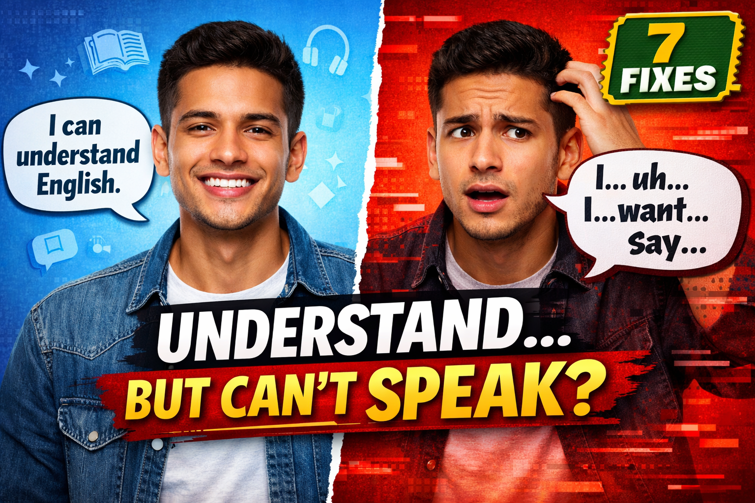 Speaking English: Why You Understand But Can't Speak