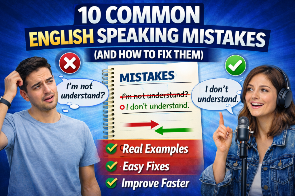10 Common English Speaking Mistakes (And How to Fix Them)